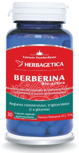 Herbagetica Berberina Bio-activa 30 comprimate (Suplimente nutritive ...