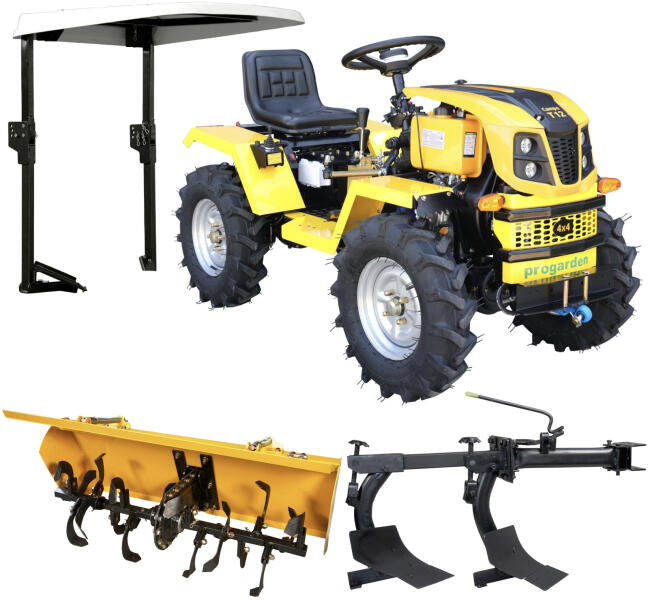 Progarden Minitractor ProGARDEN Campo T12 V25.1 4x4, 12CP, diesel ...