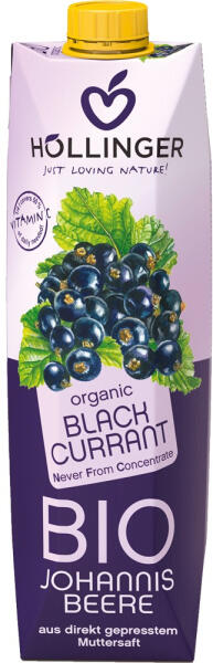 Höllinger Nectar bio de coacaze negre, 1 L (Suc de fructe, suc de ...