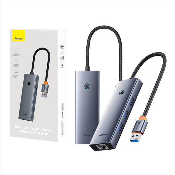 Baseus Hub Baseus UltraJoy Series Lite 4-Port (USB la USB 3.0*3+RJ45*1 ...