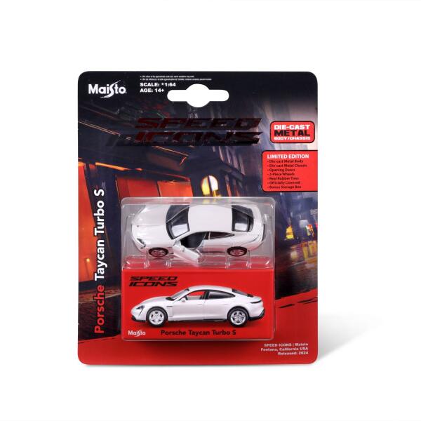 Maisto MASINUTA METALICA SPEED ICONS PORSCHE TAYCAN TURBO S ALB SCARA 1 ...