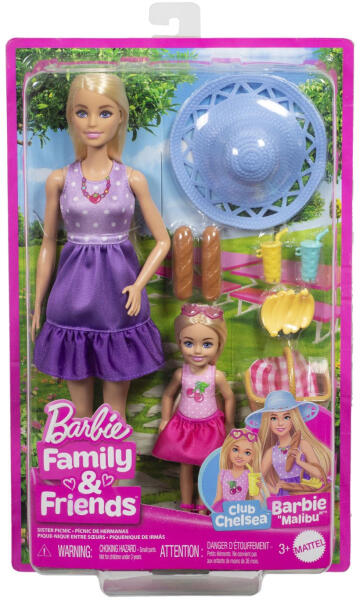 Mattel Barbie Family And Friends Set Papusa Barbie Si Papusa Chelsea (MTJBF43) - roua (Hot ...
