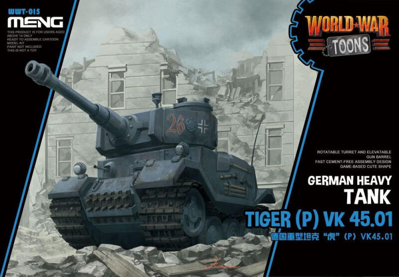 Vásárlás: MENG Meng German Heavy Tank Tiger (P) (Cartoon Mod (WWT-015 ...