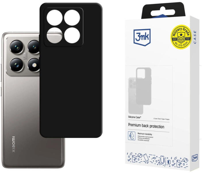 Vásárlás: 3mk Protection Silicone Case for Xiaomi 14T Pro - tok, fekete ...