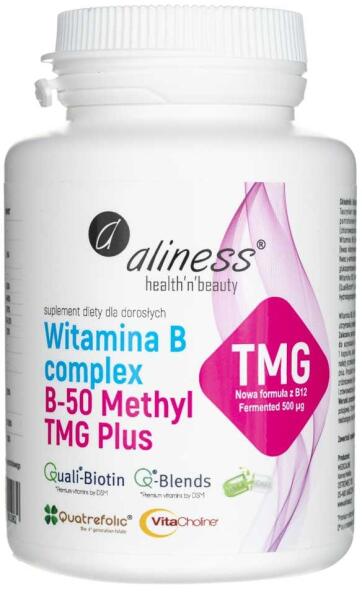 Aliness Vitamina B Complex B-50 Metil plus TMG - 100 capsule Veg ...