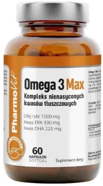 Pharmovit Omega-3 Max 1000 mg - 60 capsule (Suplimente nutritive) - Preturi