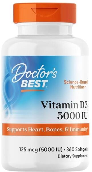 Doctor's Best Vitamina D3 5000 UI - 360 capsule moi (Suplimente ...