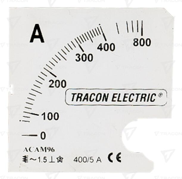 TRACON Cadran pentru aparatul de bază ACAM96-5 0 - 4000 (8000) A (SCALE ...