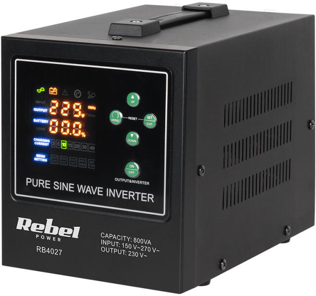 Rebel UPS centrala termica, 800 VA, 500 W, 12 V, Rebel, RB-4027, POWER ...