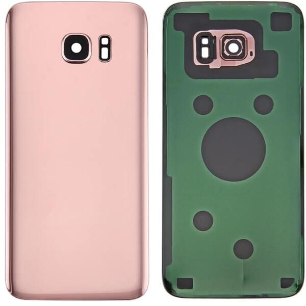 Capac spate (capac baterie) Samsung Galaxy S7 Edge roz (aur roz) (Husa ...