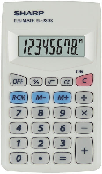 Sharp Calculator de birou Calculator de buzunar, 8 digits, 103 x 60 x 8 ...
