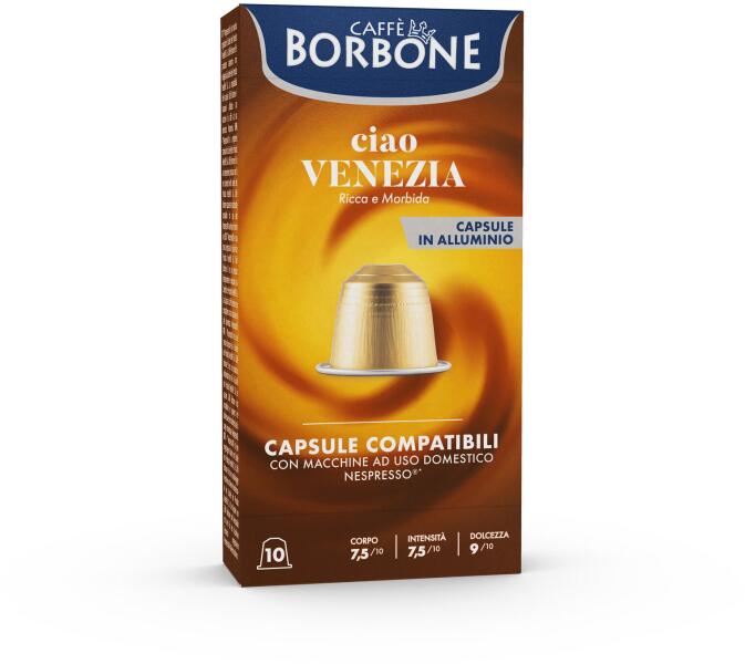 Caffè Borbone Ciao Venezia Nespresso 10 Capsule Aluminiu Compatibile ...