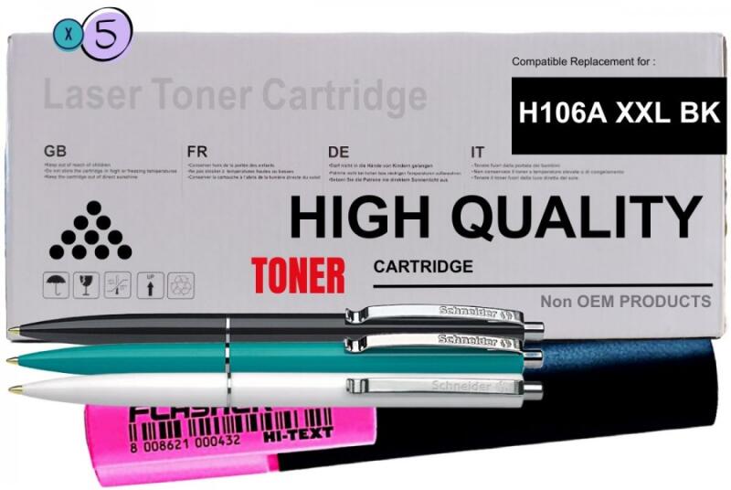 Non-OEM Set Cartus Toner Compatibil HP106AXXL, 5xW1106AXXL Negru ...