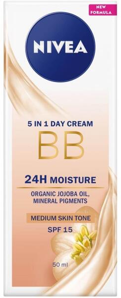 Nivea Beautifying Moisturising BB Cream 5in1 1×50 ml, cremă BB închisă ...