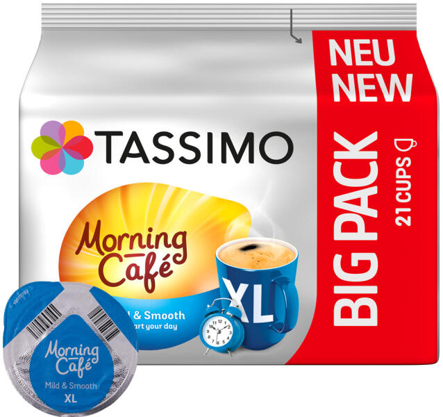 TASSIMO | Morning Café Mild & Smooth XL - 21 capsule pentru Tassimo ...