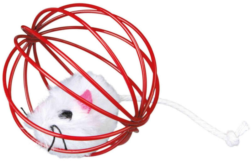 TRIXIE Mouse in a wire ball 6 cm (Jucarie pentru pisici) - Preturi