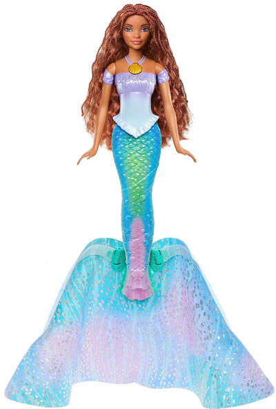 Ariel Papusa de moda Disney, Mica Sirena Ariel 2 in 1 care transforma ...