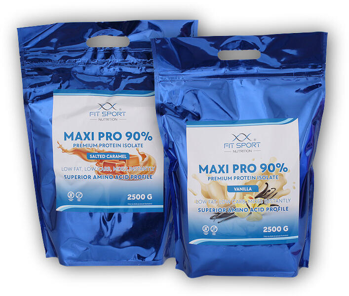 FitSport Nutrition 2x Maxi Pro 90% 2500g - caramel sărat - planta ...