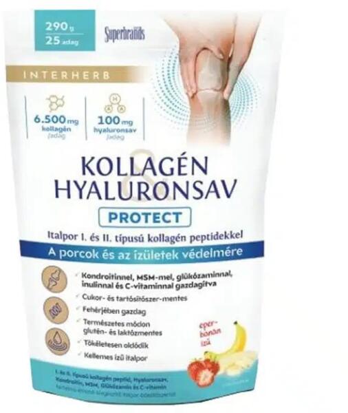 Vásárlás: INTERHERB Kollagén & Hialuronsav Protect porcépítő epres ...
