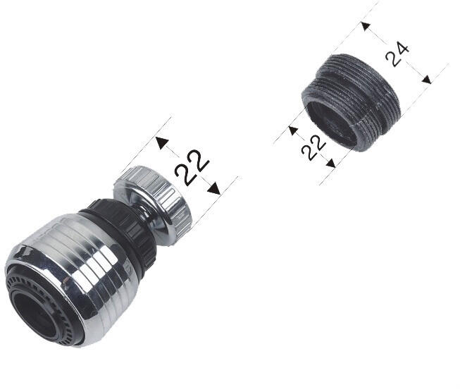 Vásárlás: Perlátor 2 funkciós állítható bliszter csomagolás (KJ219 ...