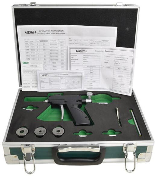 INSIZE Set micrometre de interior in 3 puncte tip pistol, domeniu 6-12 ...
