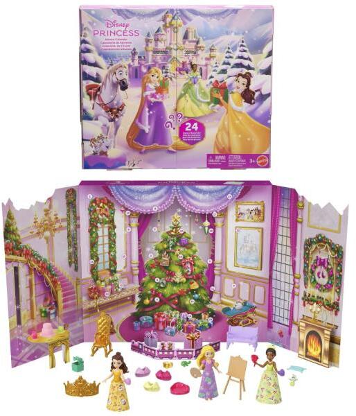 Mattel Disney Princess Mică păpușă calendar de advent 2025 (25JFG79 ...