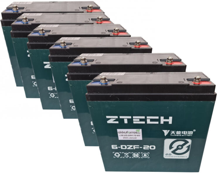 Vásárlás: ZTECH 6-DZF-20 72V 20Ah TIANNENG 6-DZM-20 elektromos kerékpár ...