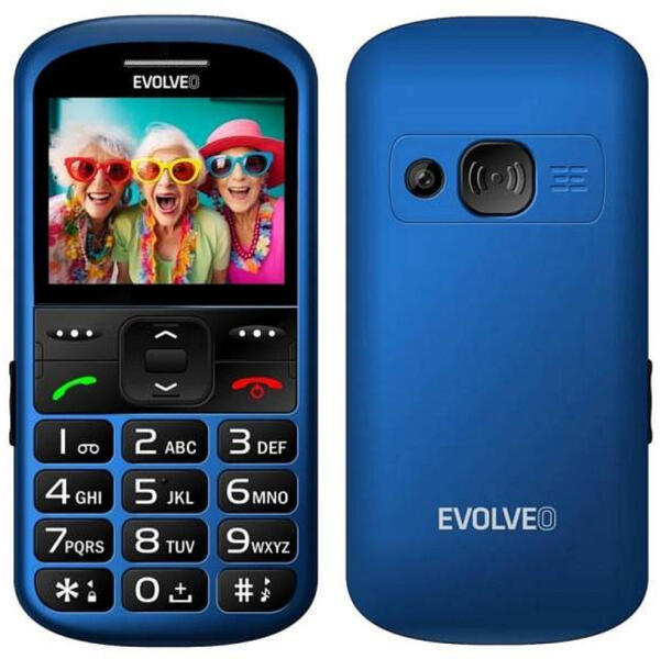 EVOLVEO EasyPhone XS, telefon mobil pentru seniori, albastru - efistore - 178,99 RON (Telefon ...