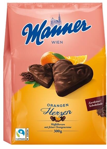 Vásárlás: Manner Töltött ostya MANNER szív narancsos 300 g (C52877 ...