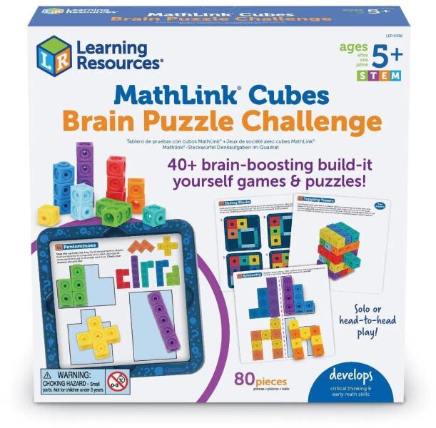 Learning Resources Set MathLink® - Provocari pentru minti geniale (Jucarii cu litere si cifre ...
