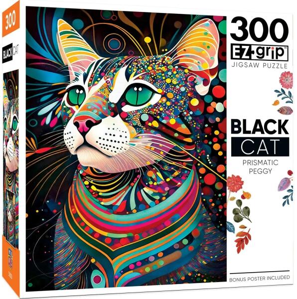 Masterpieces - Puzzle Pisicile negre - Prismatic Peggy - 300 piese ...