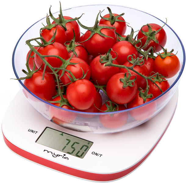 Myria Cantar de bucatarie Myria MY4401RD, Capacitate 5 Kg, Afisaj LED ...