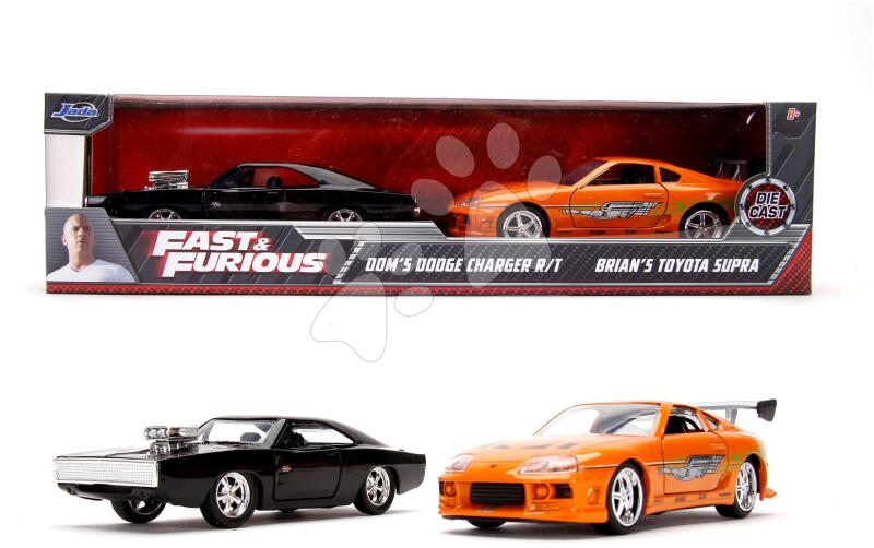 JADA Mașinuțe Toyota Supra a Dodge Charger 1970 Fast & Furious Twin ...