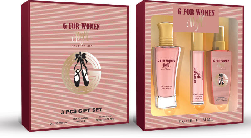 Mirage Brands Set cadou parfum dama G For Woman, 3 piese (Pachete de ...