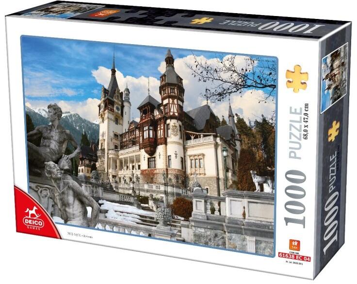 DEICO Puzzle 1000 Piese pentru Adulti, Deico, Castelul Peles Iarna (TOY ...
