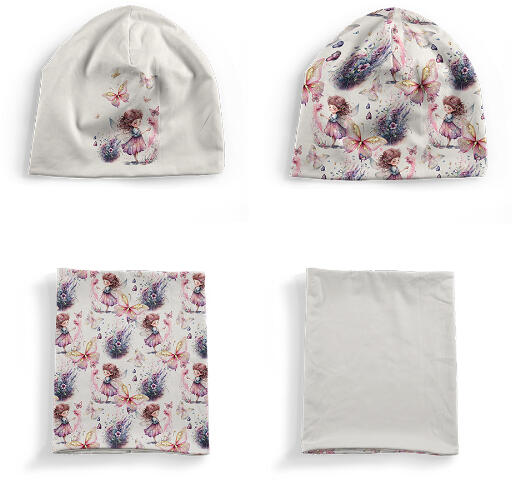 Takoy Panou S cu croială set jerse funcțional căciulă și fular circular ...