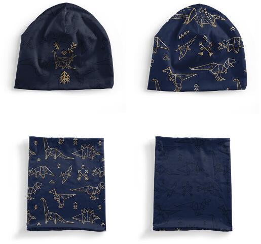 Takoy Panou M cu croială set jerse funcțional căciulă și fular circular ...