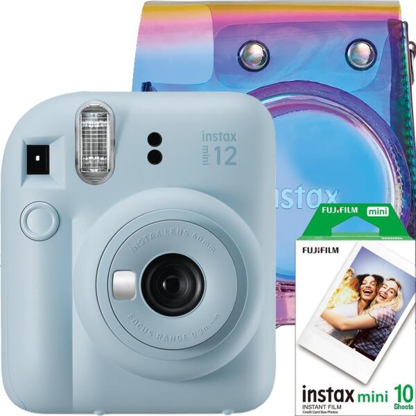 Vásárlás: Fujifilm instax mini 12 Blue + Iridescent Case + 1x10 film ...