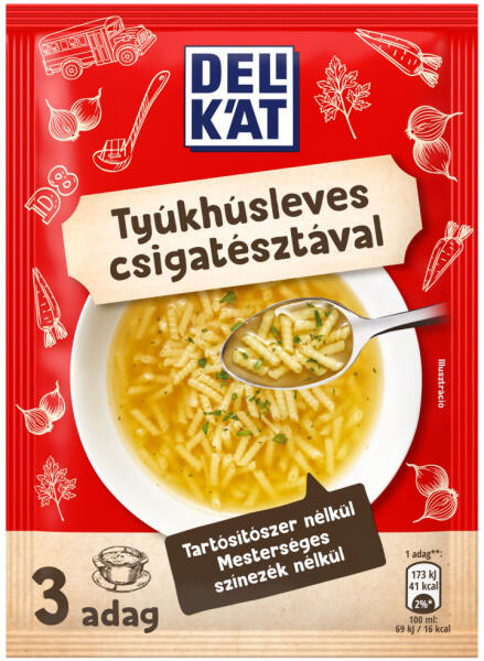 Vásárlás: DELIKÁT Delikát Tyúkhúsleves csigatésztával (40 g) Instant ...