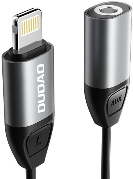 Dudao Adaptor Dudao Adaptor Lightning la mufa pentru casti 3, 5 mm mini ...