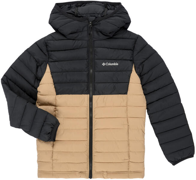 Columbia Geci Băieți POWDER LITE II HOODED JACKET Columbia Bej EU XS ...