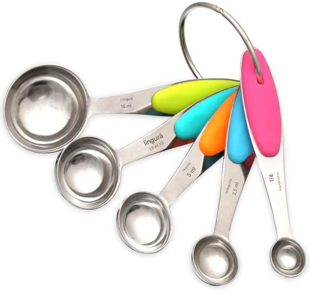 H&S Set 5 lingurite gradate, H&S, cupe masurare si dozare condimente ...