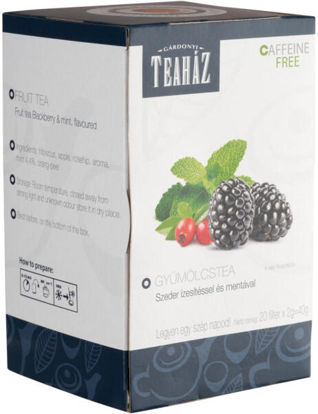 Vásárlás: Gárdonyi Teaház gyümölcstea szeder ízesítéssel és mentával ...