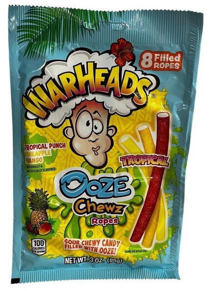Vásárlás: Warheads Ooze Tropical Ropes trópusi savanyú gumicukor 85g ...
