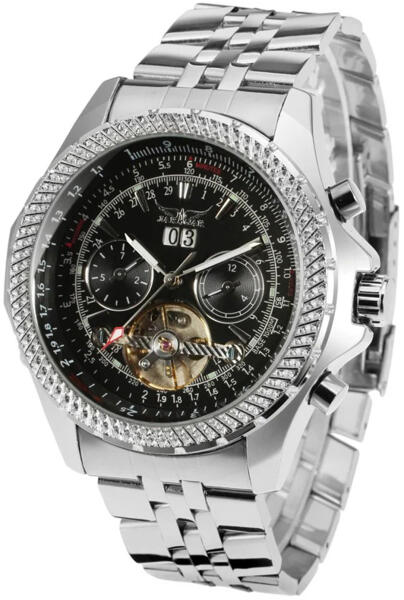 Jaragar Ceas Barbati Jaragar 070 Argintiu Mecanic , Design Luxury ...