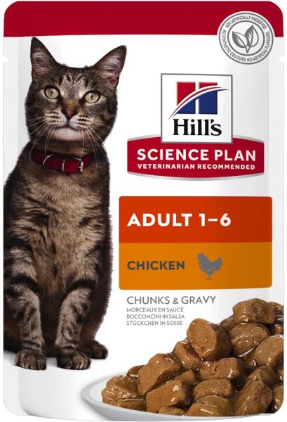 Hill's Hill's Sp Feline Adult Cu Pui, Vita Si Peste Oceanic, 12 X 85 g ...