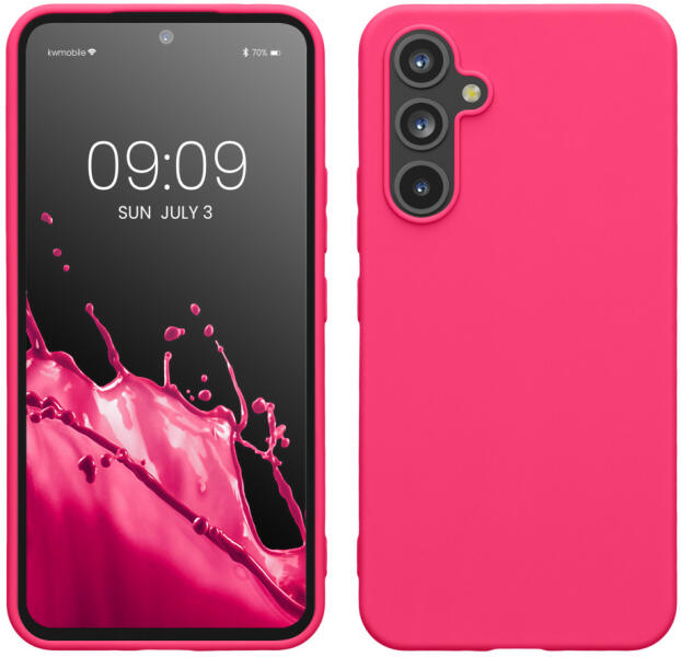 kwmobile Husa Kwmobile pentru Samsung Galaxy A54 5G, Roz, Silicon ...