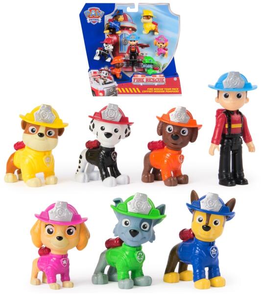 PAW Patrol Set figurine PAW Patrol Fire Rescue 7 personaje uniforma ...