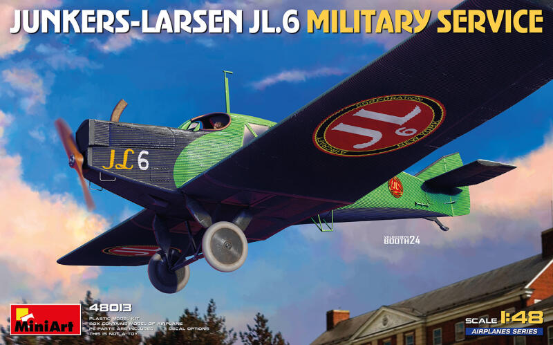 MiniArt 1: 48 German Aircraft Junkers-Larsen JL. 6 - Military Service 1 ...