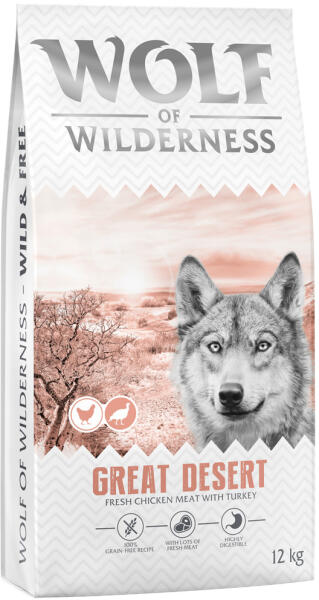Vásárlás: Wolf of Wilderness 2x12kg Adult Turkey Great Desert Wolf of ...